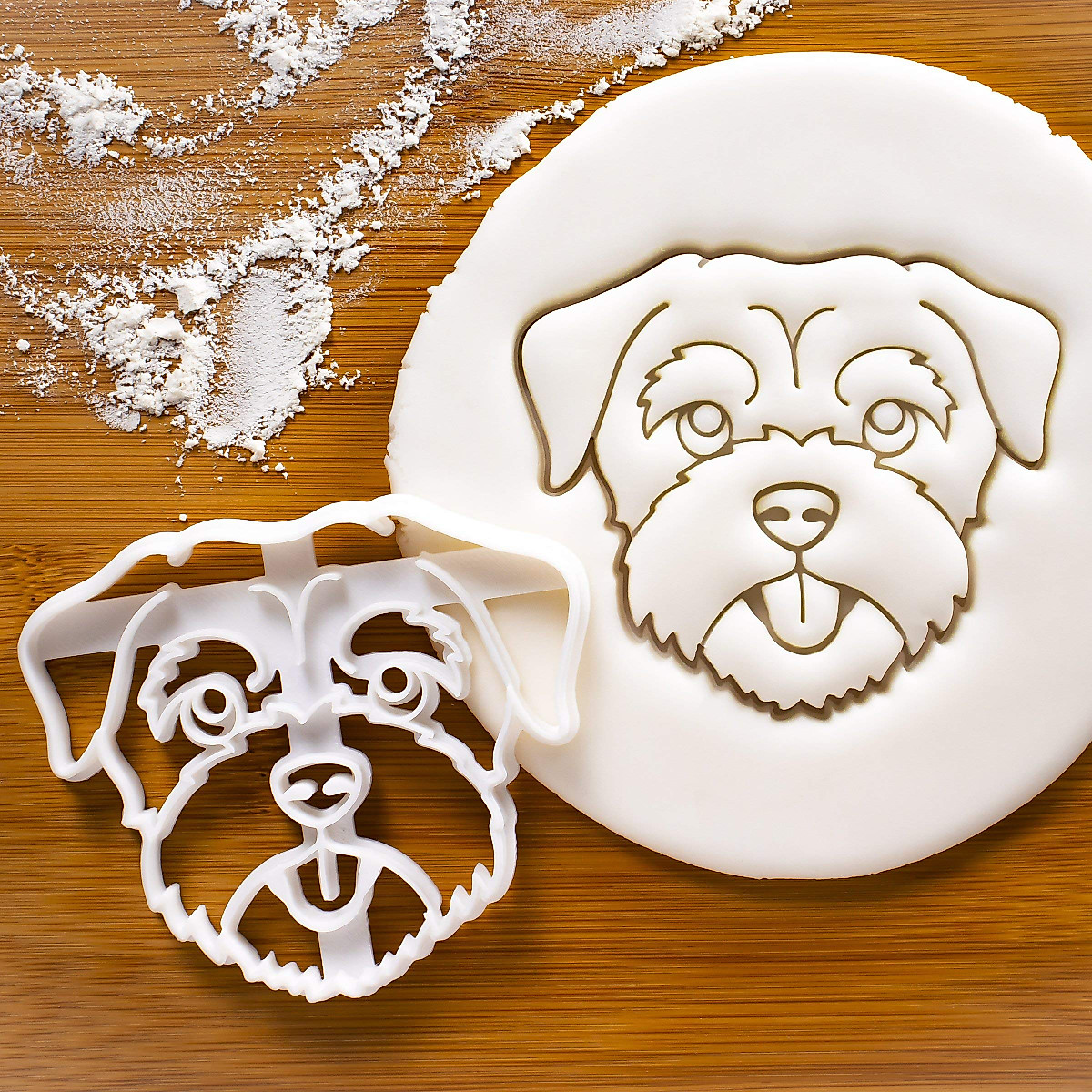 Border Terrier Face cookie cutter, 1 piece - Bakerlogy
