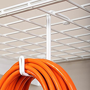 HyLoft 00212 Add-On Storage Hook Accessory for HyLoft Model-540 Ceiling Rack, 4 Count , White