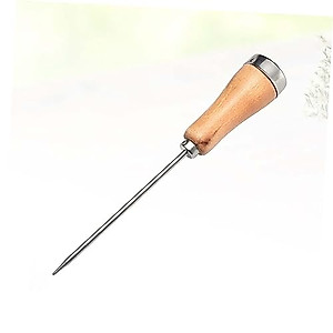 2pcs Remove ice from Refrigerator Round ice Scraper Bartender ice Remover ice Pick Stainless Steel Shovel deicing Scoops defrost Shovel deicer ice ax Tool monodent ice Cubes Bamboo