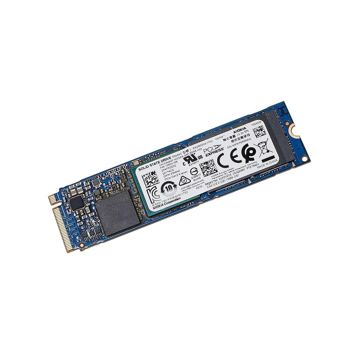 Best Notebooks New XG6 NVME Solid State Drive M.2 2280 Internal PCI Express (PCI Express 3.1 x4) for Laptops and Desktops (1TB SSD KXG60ZNV1T02)