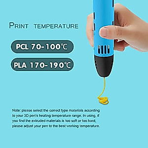 KXDFDC 20 PCS/Pack 50M 3D Pen Filaments PLA PCL 1.75mm Diameter 5 Meters/Roll 3D Pen Printing Materials ( Color : Black , Size : PCL Filament )