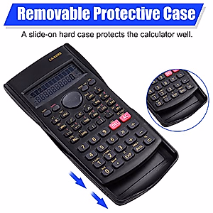 30 Packs Scientific Calculator Bulk, Individually Packaged Saillong 2 Line Engineering Classroom Math Calculators for Middle School, High School, College Student and Teacher, and Business, Black