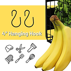 2 Set Magnetic Shelf for Fridge , Fruit Potato & Onion Storage Bins, Pantry Organizers & Storage, Large Container Magnetic Basket for Refrigerator, Kitchen Counter, Cabinet, Magnetic Fridge Organizer