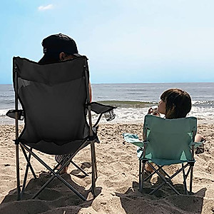 WFS Camping Quad Chair, Black