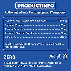 Dog Teeth Cleaning Powder, Dog Breath Freshener, Dog Dental Powder with Natural Herbal Blend, Targets Tartar, Reduces Plaque & Bad Breath, Dog Dental Care Made Easy, for All Ages, 6.35oz