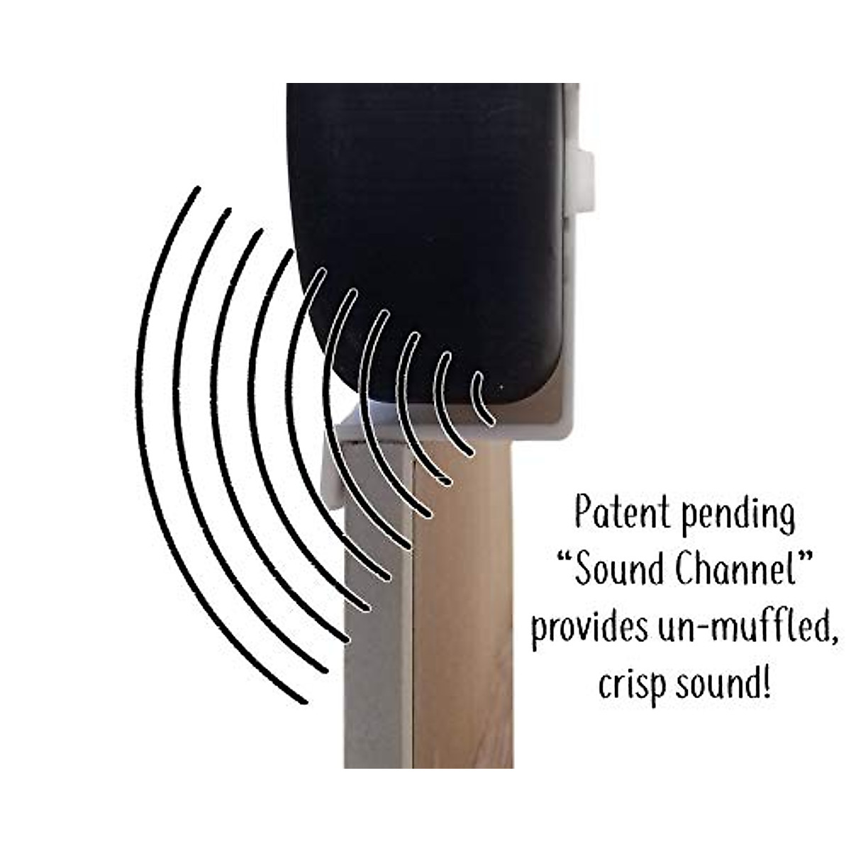 Mount Genie Flush Mount | Built-in Wall or Ceiling Bluetooth Speaker Mount [Newest 2019 Model] | Includes Optional Grill. Award Winning Design. Fantastic Sound (White, 1-Pack)