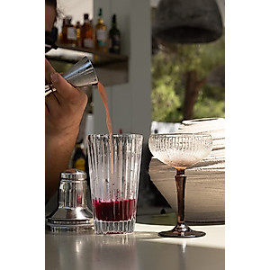 Grace Era Glass Cocktail Shaker, 17oz Martini Shaker Glass Bar Set, Professional Margarita Mixer Drink Shaker, Mixing Shaker Bartending Glass for Cocktails, Margarita