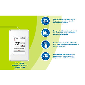 Touchscreen WiFi Programmable Floor Heating Thermostat FloorLace Flex (Thermostat, WiFi Programmable)
