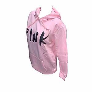 Victoria's Secret Pink Everyday Campus Pullover Sweatshirt Hoodie Color Daisy Pink Size X-Large New