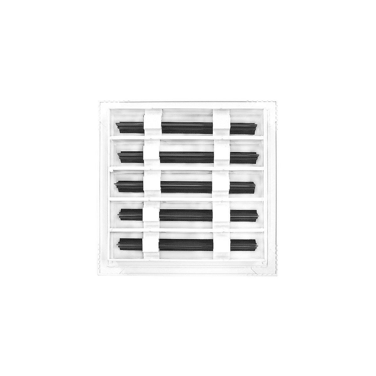 BUILDMART - 10x10 Modern AC Vent Cover - Decorative White Air Vent - Standard Linear Slot Diffuser - Register Grille for Ceiling, Walls & Floors - Texas Buildmart