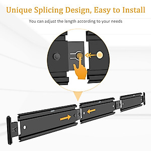 LEKATO Guitar Wall Mount Hanger, Aluminum Guitar Wall Rack Holder with 5 Adjustable Guitar Hangers, Multiple Guitar Holder Stand for Acoustic Electric Guitar Bass Banjo Mandolin