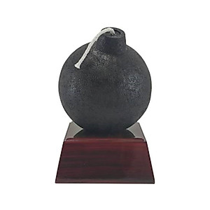 Decade Awards Bomb Trophy - 5.5 Inch Tall | Da Bomb Award | Celebrate an Explosive Victory with This Bombshell of a Trophy - Engraved Plate on Request