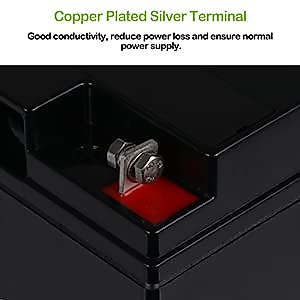 WEIZE 12V 18AH Battery with Nut and Bolt (NB) Terminal, Sealed Lead Acid Rechargeable SLA AGM Batteries Replaces UB12180 FM12180 6fm18