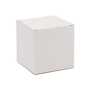 Juvale 100-Pack White 3x3x3 Gift Boxes with Lids for Candles, Ornaments, Crafts, Party Favors, Cupcakes, Holiday, Birthday, Baby Shower, Bridesmaid and Groomsmen Proposal, Easy Assemble