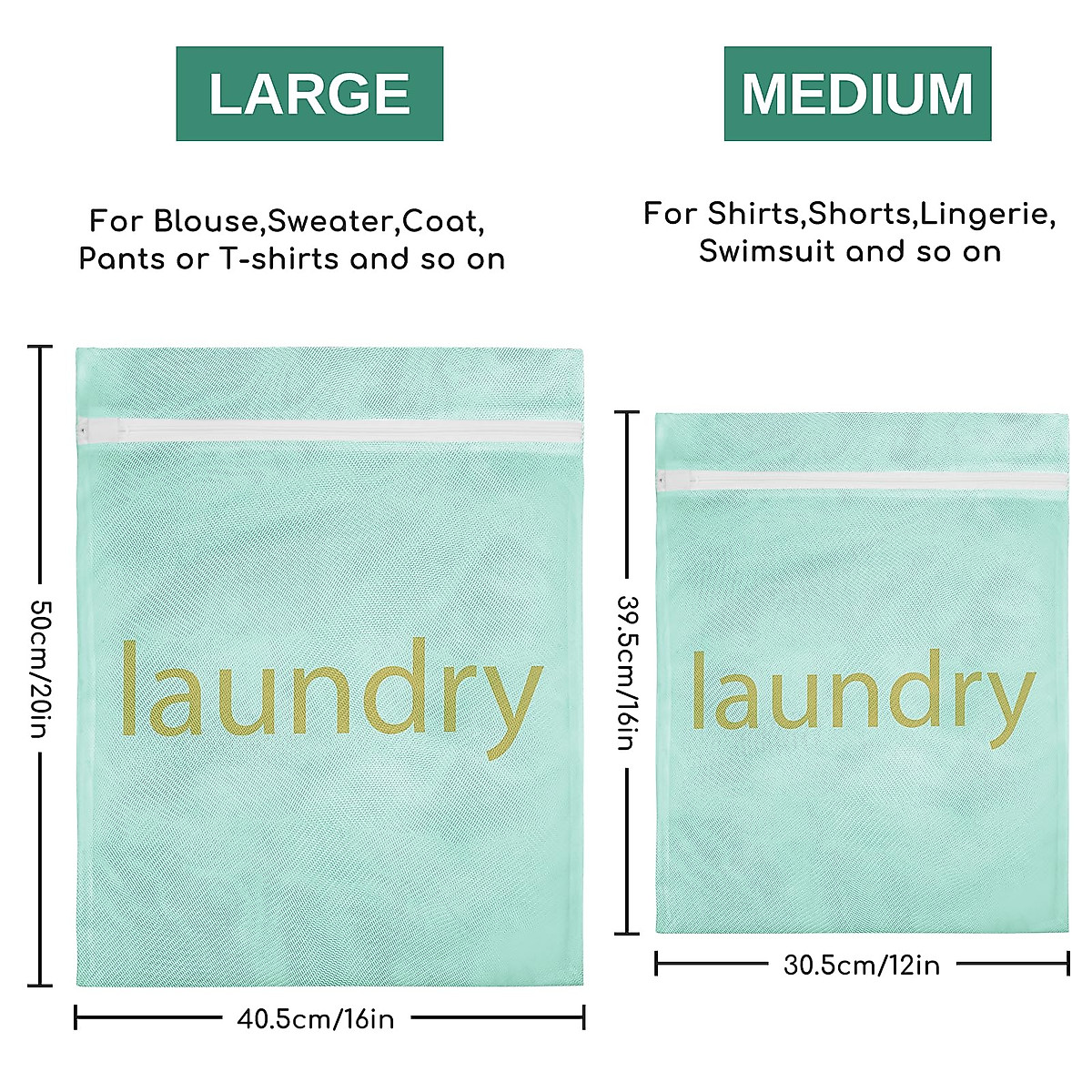 Mesh Laundry Bag for Delicates, Wash Bag for Underwear and Lingerie, Travel Storage Organize Bag