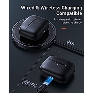 Baseus Wireless Earbuds, Active Noise Cancelling Bluetooth 5.2 Earbuds with 4 ENC Mics & Wireless Charging Case, 38ms Low Latency 30H Playtime Bluetooth Headphones for iPhone and Android(Bowie M2+)
