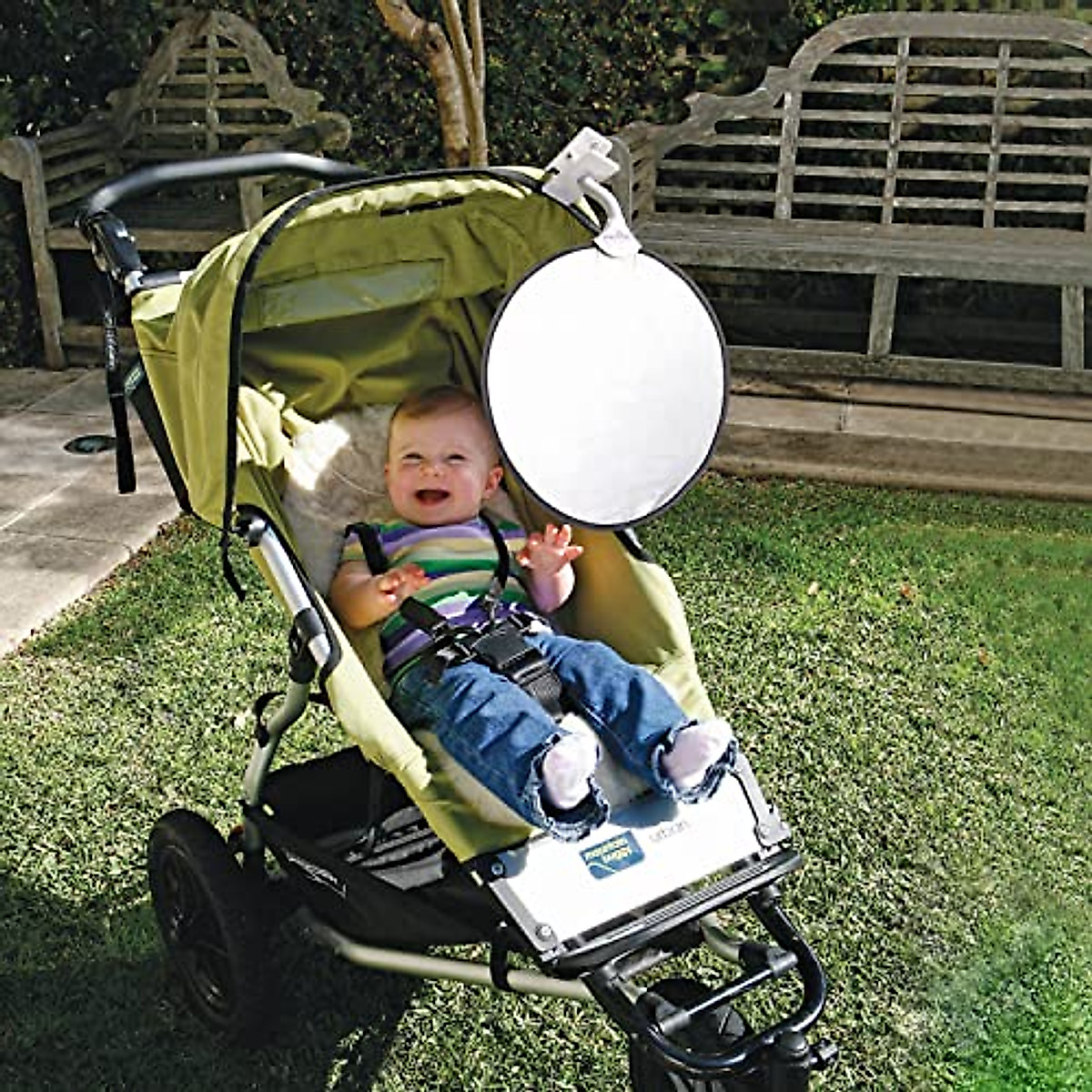 Dreambaby Clip-On Stroller Sunshade With Uv Indicator – Universal Design For Sun Protection On Strollers, Car Seats, Desks, And More
