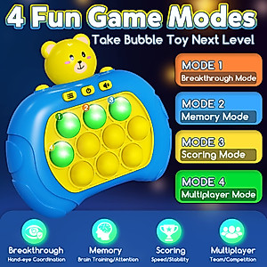 Pop It Game Light Up Fidget Toys - Handheld Sensory Toys for Kids, Teens & Adults - Autism & Birthday Gifts