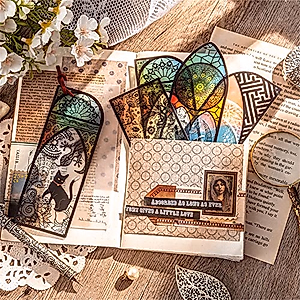 LCCK 6pcs Office Reading Butterfly Stationery Black Cat Cute Page Markers Book Mark Bookmarks Page Clips(B)