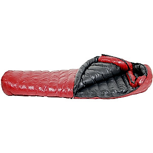 Western Mountaineering Alpinlite Sleeping Bag: 20F Down Cranberry, 6ft/Left Zip