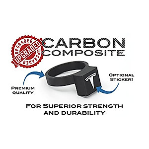 Upgraded j1772 Charger Adapter Lock | Carbon Composite | for Tesla Model 3 / Y (with Sticker)