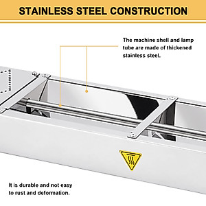 YMJOINMX Food Heat Lamp with Cord & Plug Ceiling Heat Lamp Food Service for Restaurant Heating Lamp for Food Warming Buffet Food Heat Lamp Warmer Lamp