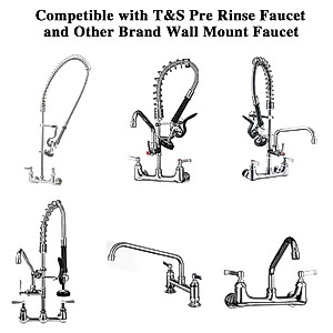 Brass Spindle Assembly for Eterna Valve Spool Replacement Cold Side Handle Stem Assembly Replacement Fits Most Commercial Faucet