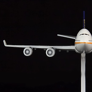 24-Hours Airplane Model United Airlines B747 Plane Model Alloy Metal Aircraft Model Birthday Gift Plane Models Chiristmas Gift 1:400