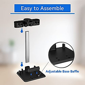 INSE Vacuum Storage Stand, Vacuum Cleaner Stand with Accessory Holders, Universal Vacuum Stand for Stick Vacuum Cleaner