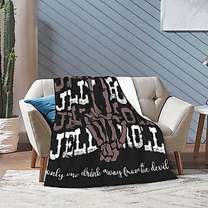 Jellys Music Rolls Blanket Flannel Fleece Blanket Ultra Soft Lightweight Throw Blanket for Bed Couch Living Room 60"x50"