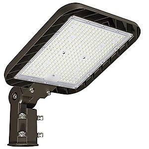 Demilare Led Parking Lot Light 200W, 30000 lm Street Lights, Slip Fitter Mount Parking Lot Lights, Dusk to Dawn Photocell Area Light, IP65 Waterproof Shoebox Light for Parking Lot, Gym, Road
