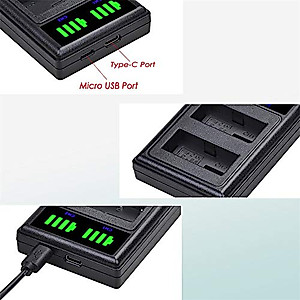 LP-E8, Pickle Power LPE8 Battery and LED USB Dual Charger Replacement for Canon Rebel T5i T4i T3i T2i EOS 550D 600D 650D 700D Kiss X4 X5 X6 LC-E8E DSLR Digital Camera