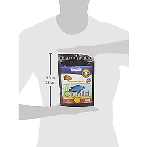 NorthFin Cichlid Pellets Formula 1 mm Sinking - 250 g - Cichlid Fish Food - African Cichlids Food - Premium Tropical Fish Food - Cichlid Food pellets