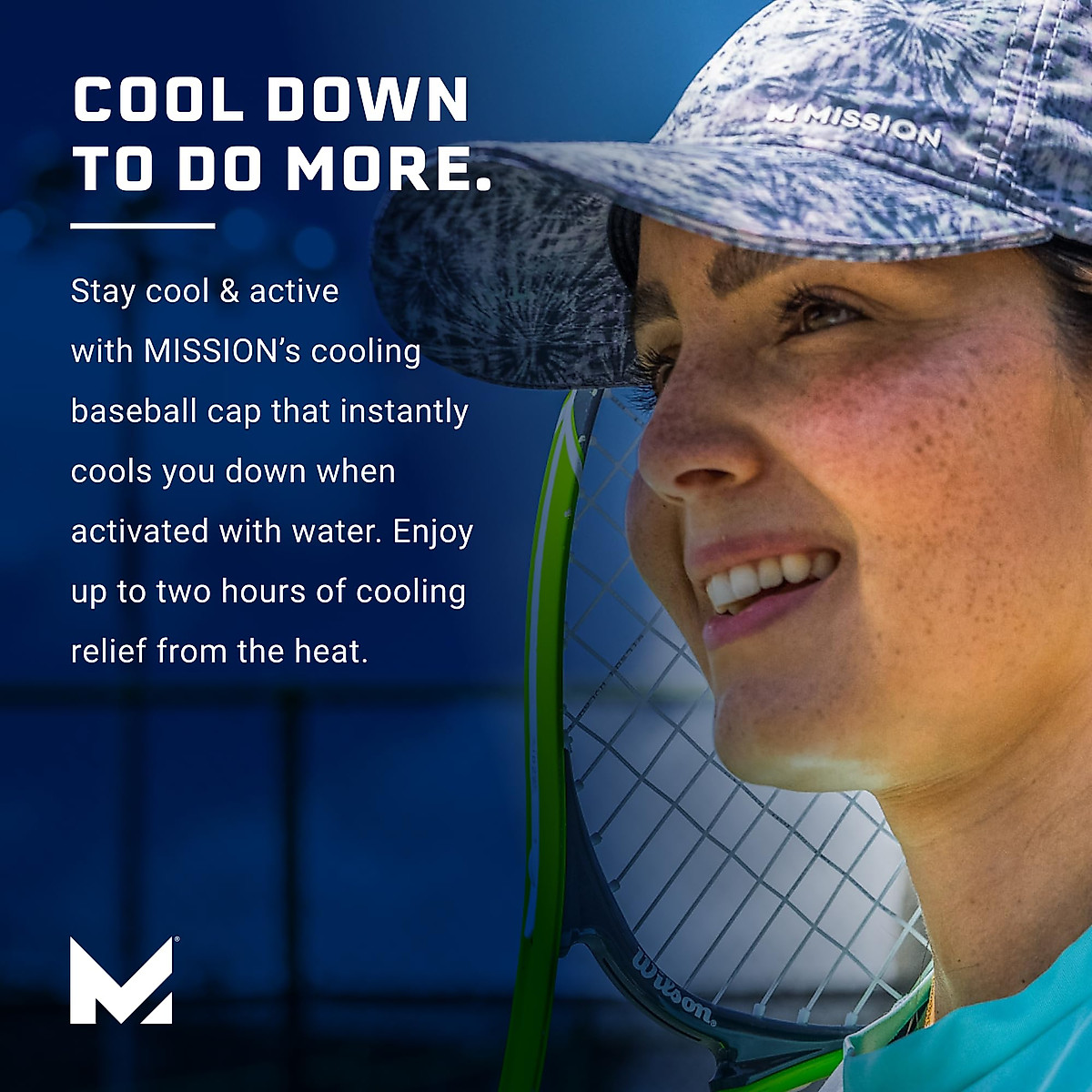 MISSION Cooling Performance Hat, Black - Unisex Baseball Cap for Men & Women - Lightweight & Adjustable - Cools Up to 2 Hours - UPF 50 Sun Protection - Machine Washable