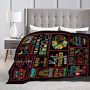 COTIMO Teacher Gifts for Women Men Blanket Gift for Teacher Blanket Throws for Teacher's Day Birthday Christmas Thanksgiving 50" x60''