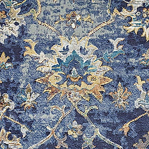 LR Home Gala Collection Area Rug, 4' x 6', Indigo Multi