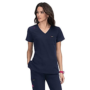 KOI French Bull F102 Women's Coco Scrub Top Navy 2XL