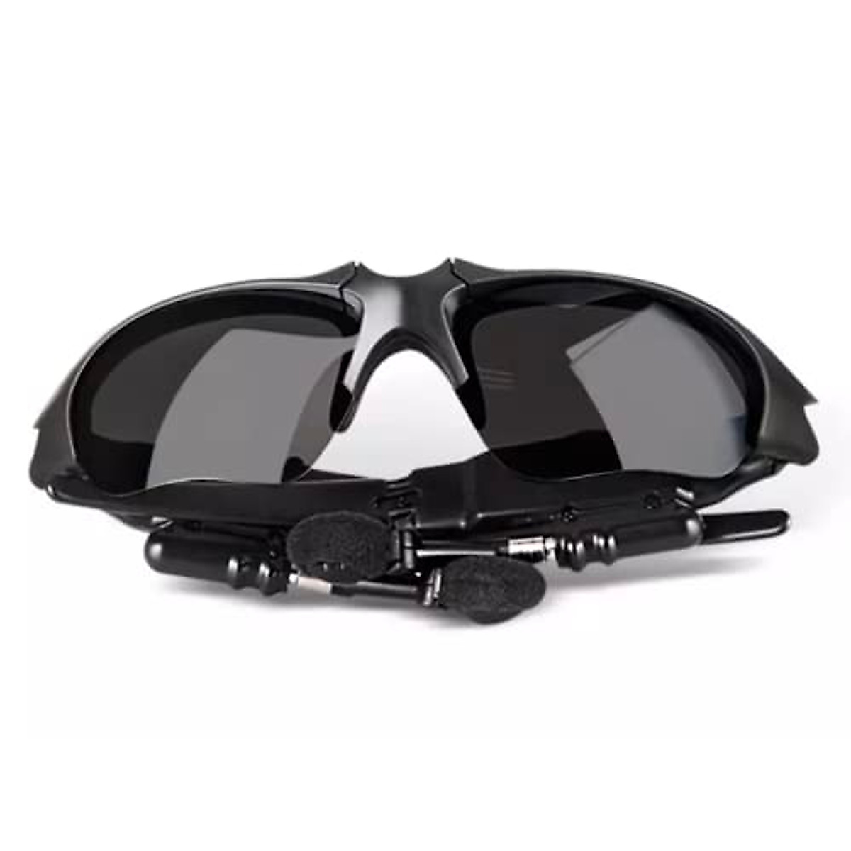 eBhag868 Smart Sport Sunglasses with UV Protection and Wireless Bluetooth for Handsfree Headphone (Black)