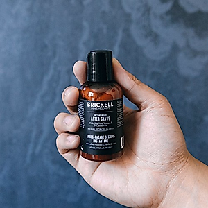 Brickell Men's Instant Relief Aftershave for Men, Natural and Organic Soothing After Shave Balm to Prevent Razor Burn, 2 Ounce, Scented