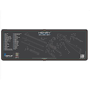 Golden Boy Gun Cleaning Mat - Schematic (Exploded View) Diagram Series Rifle 3 mm Padded Pad Protects Your Firearm Magazines Bench Table Surfaces Oil Solvent Resistant