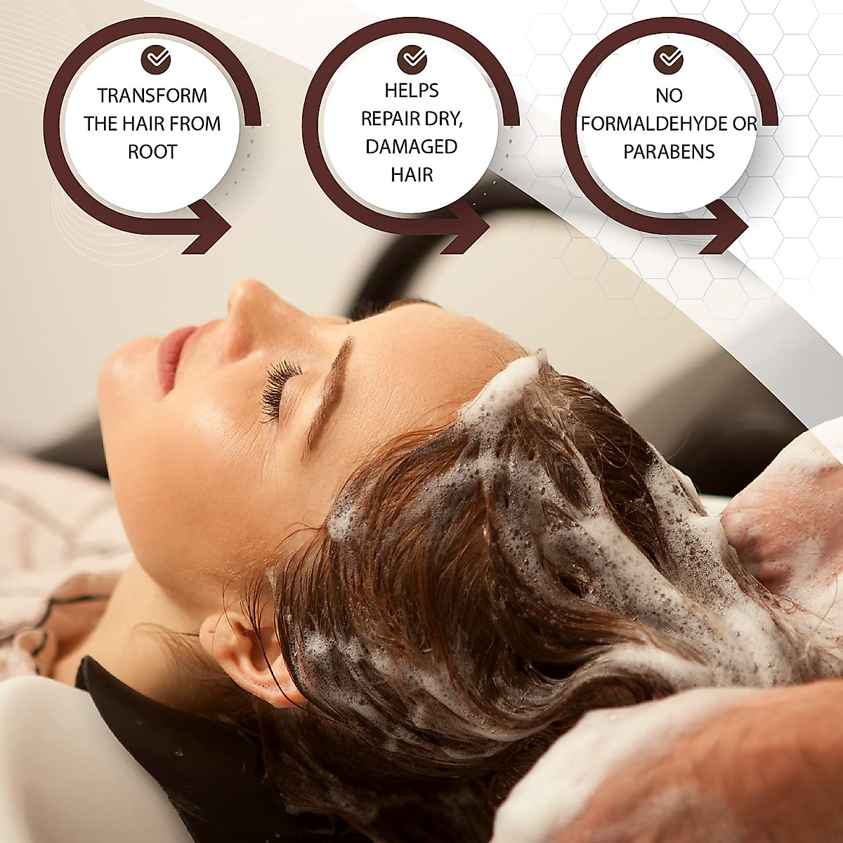 Portier Cacao Shampoo and Brazilian Hair Mask for Dry, Damaged Hair, Advanced 2-Step Treatment, Smoothing and Moisturizing Haircare for Curly, Color Treated, or Frizzy Hair. Each Bottle is 34fl.oz/1L