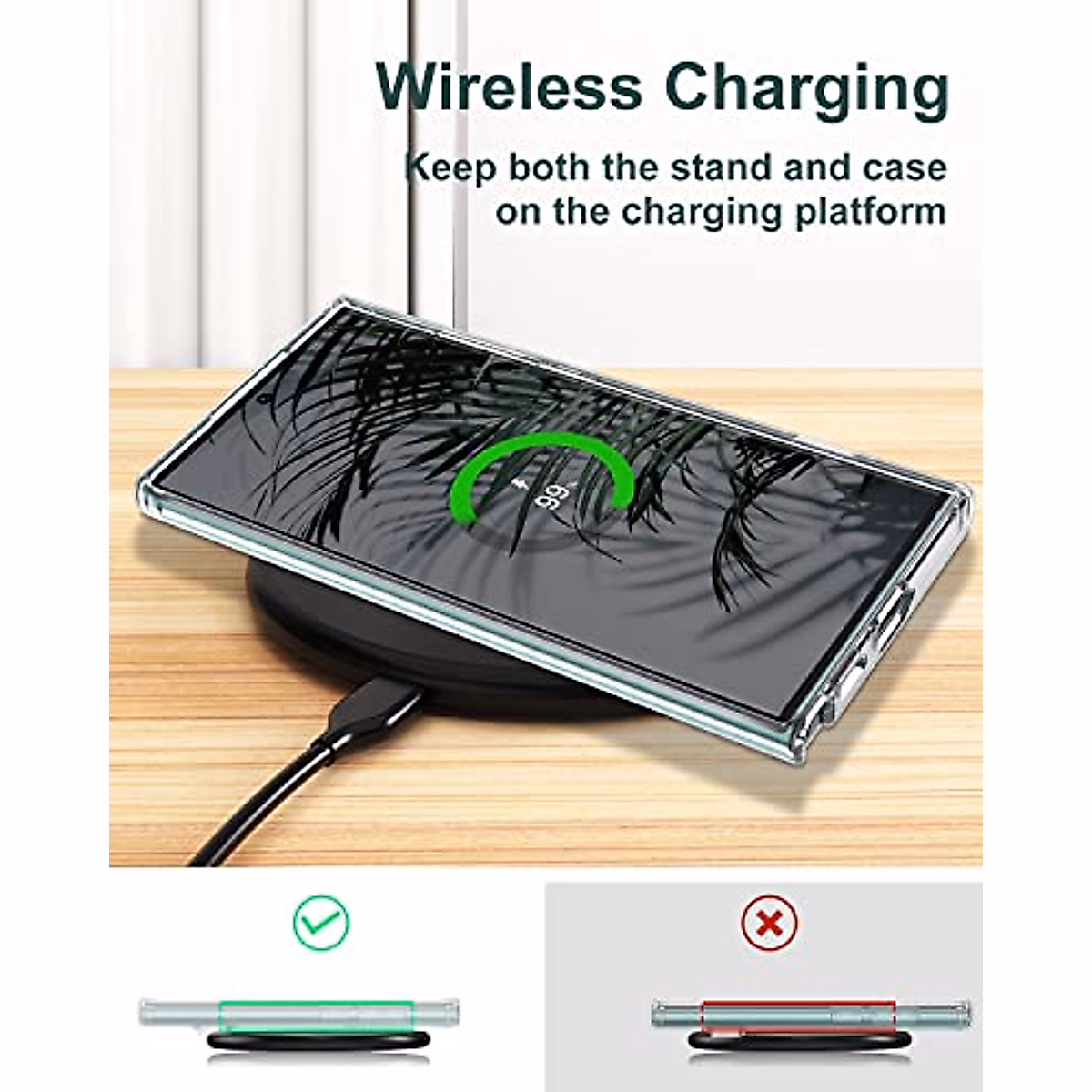 Btscase for Samsung Galaxy S22 Ultra 5G Case, with Adjustable Metal Kickstand, Crystal Clear Soft Flexible TPU Slim Shockproof Drop Protective Girls Women Men Cover for Galaxy S22 Ultra 5G, Clear