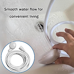 16.4FT Sink Spray Hose,Portable Sink Hose Faucet Sprayer, Shampoo Sprayer Handheld Hose Faucet Shower Head Spray for Bathing Baby,Pets,Washing Hair,Rinsing Vegetables