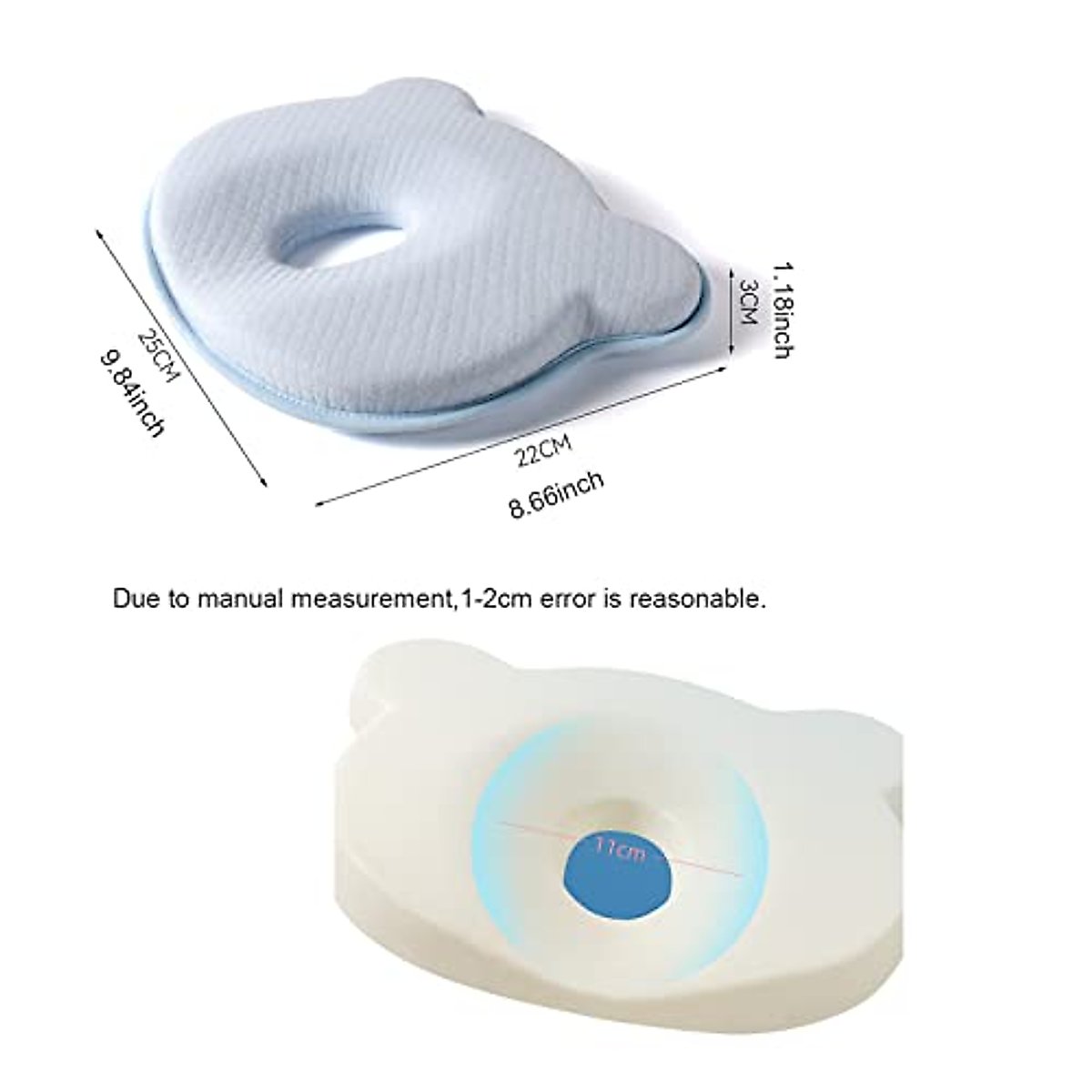 Idea2go 2023 New Upgrade Soft Sleeping, Made of Soft Memory Foam and Organic Cotton Cover