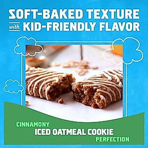 CLIF Kid Zbar - Iced Oatmeal Cookie - Soft Baked Whole Grain Snack Bars - USDA Organic - Non-GMO - Plant-Based - 1.27 oz. (18 Pack)