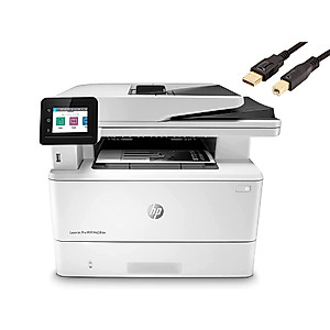 HP Laserjet Pro M428fdw Monochrome Wireless Laser Printer, Print & Copy & Scan & Fax, 40ppm, Wi-Fi, 4800 x 600dpi, 2.7" Color Touchscreen Display, Auto 2-Sided Printing, PC Mall USB Printer Cable