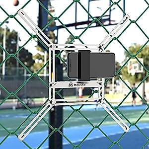 Phone Fence Mount for iPhone, Phones, GoPro, Chain Link Fence Mount for Recording Baseball/Softball/Tennis(Mini)