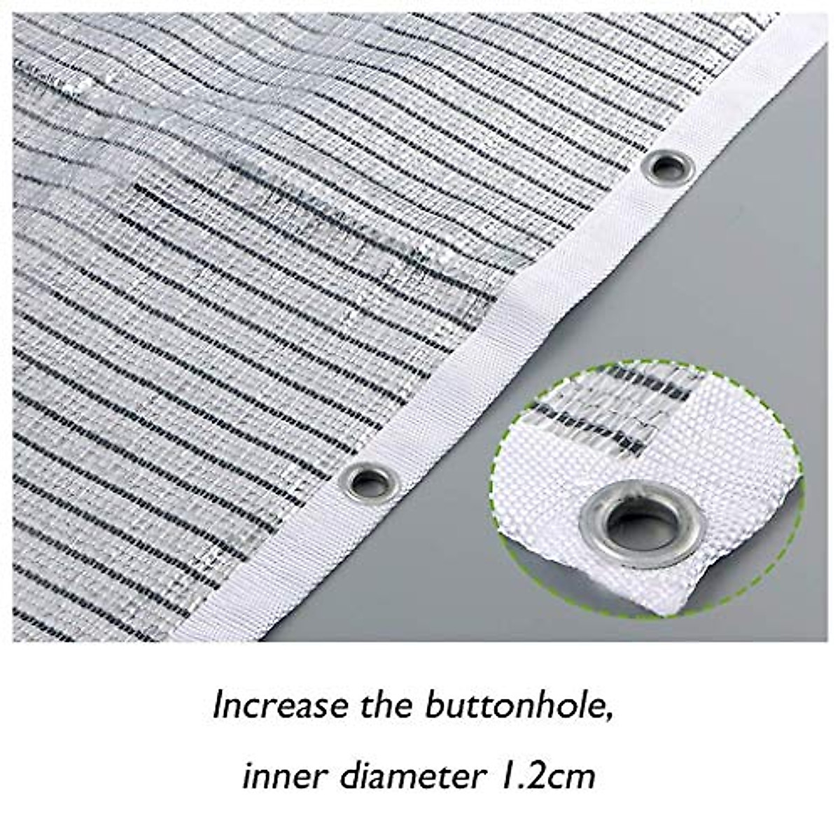 Reflective Aluminet Shade Cloth White Sunblock Shade Net 90% of UV Resistant, Premium Garden Shade Mesh Tarp Top Shade Netting Panel Flowers Plants Protection Car Roof Cover