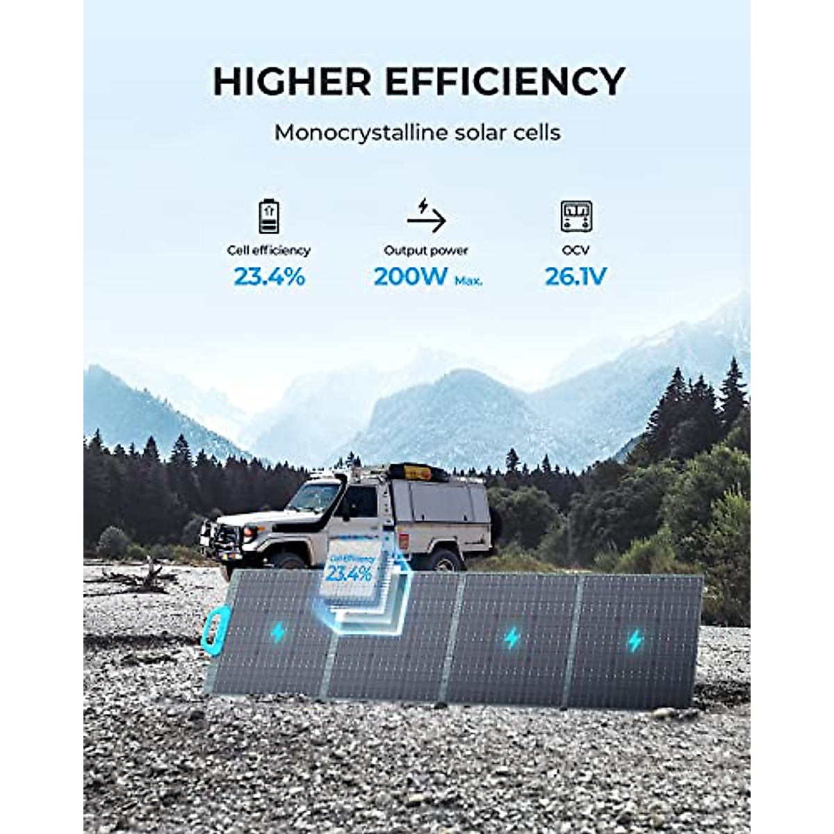 BLUETTI Solar Generator AC200P with 3 PV200 Solar Panels Included, 2000Wh Portable Power Station w/ 6 2000W AC Outlets, LiFePO4 Battery Pack Solar Powered Generator for Home Use, Trip, Power Outage