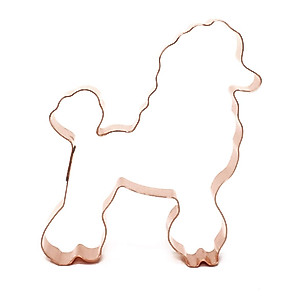 No. 1 Poodle Dog Copper Cookie Cutter